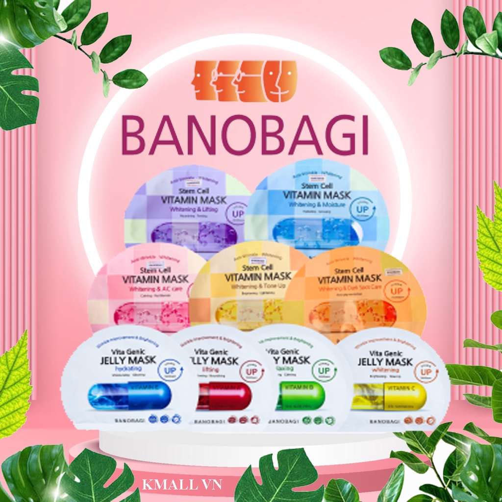 Mặt Nạ Banobagi Stem Cell Vitamin Mask (Mẫu mới - hộp 10 miếng ...