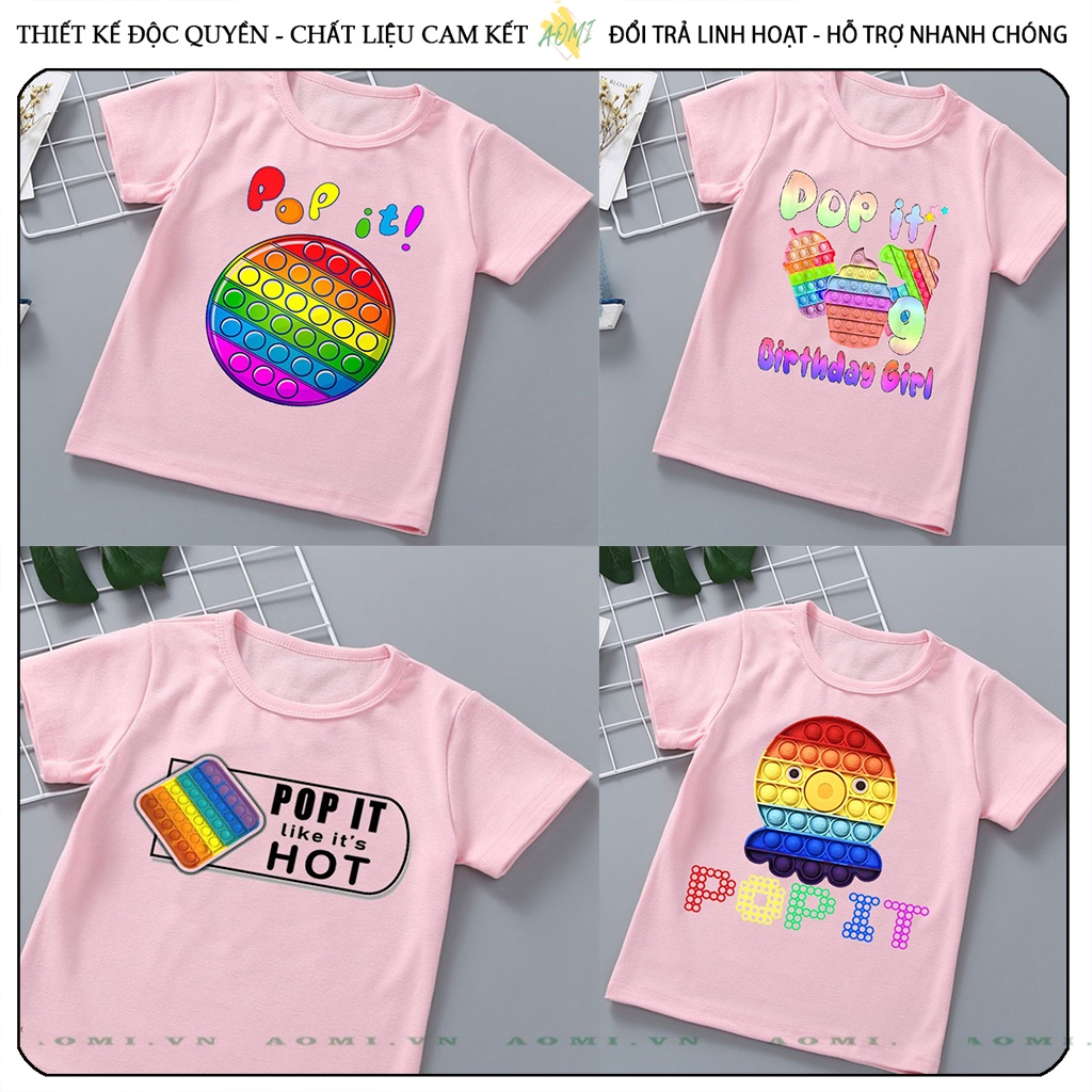 ÁO THUN POP IT POPIT UNISEX PHÔNG NAM NỮ GIA ĐÌNH CẶP ĐÔI CÓ SIZE TRẺ ...