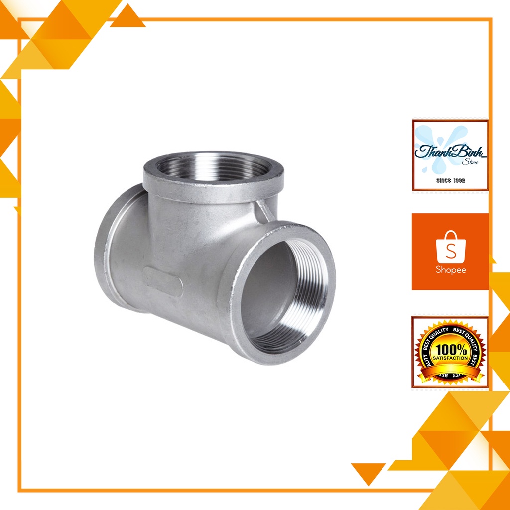 TÊ REN TRONG INOX/ TÊ REN PHI 21/ D15 INOX 304- ĐỘ BỀN CAO | Shopee Việt Nam