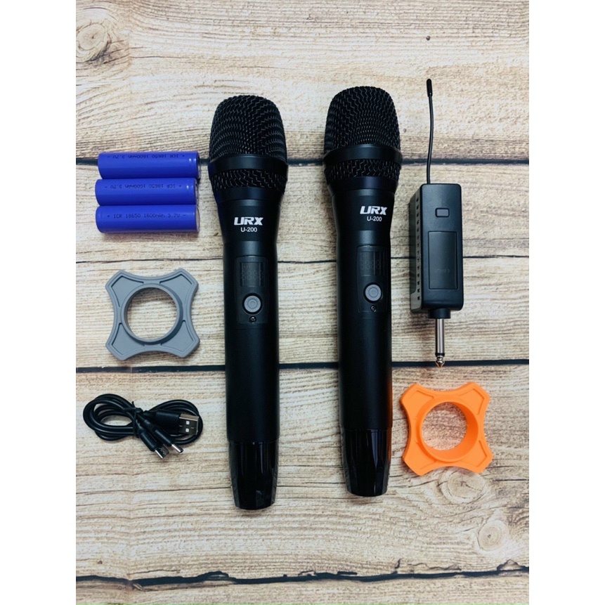 Micro karaoke không dây đa năng URX-200 (Pin sạc, Bluetooth mạnh, hút ...