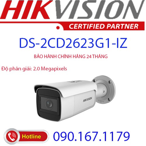 Camera IP hồng ngoại 2.0 Megapixel HIKVISION DS-2CD2623G1-IZ | Shopee Việt Nam