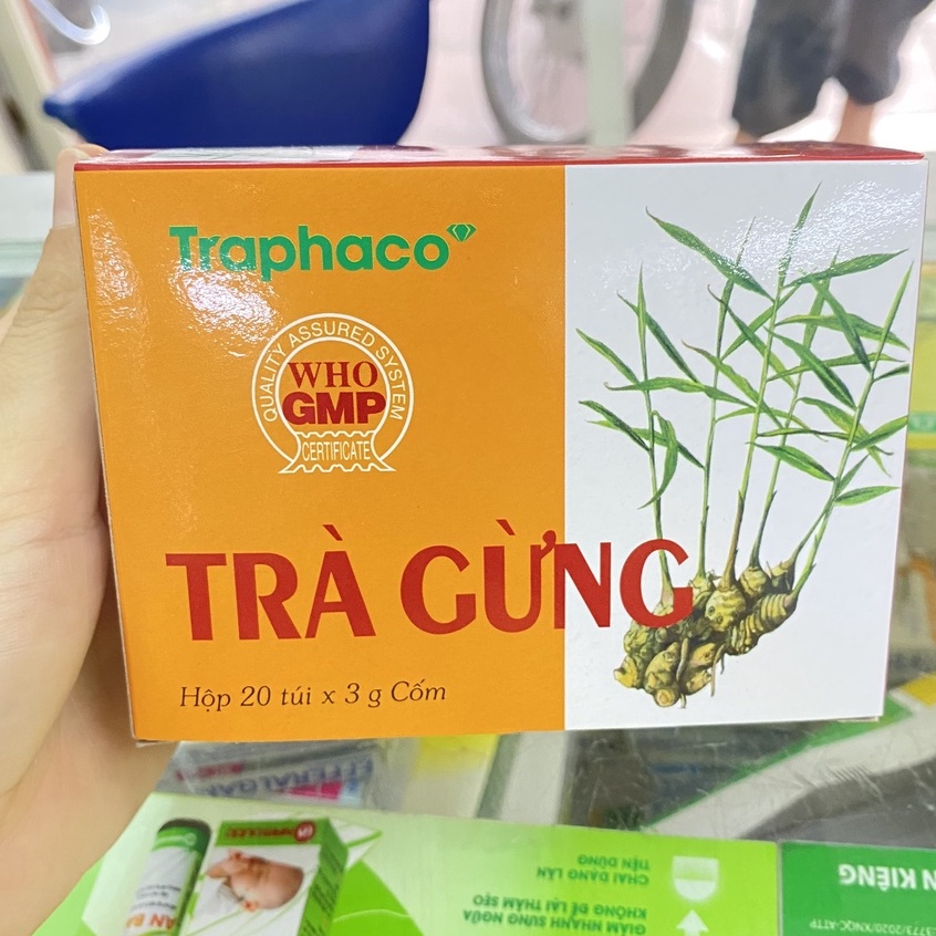 [CHÍNH HÃNG] Trà gừng Traphaco Hộp 20 gói | Shopee Việt Nam