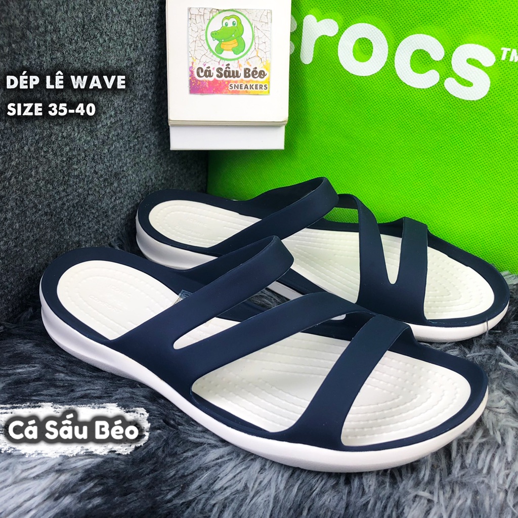 Dép Cross Nữ lê wave màu Xanh Navy swiftwater siêu nhẹ, thời trang ...