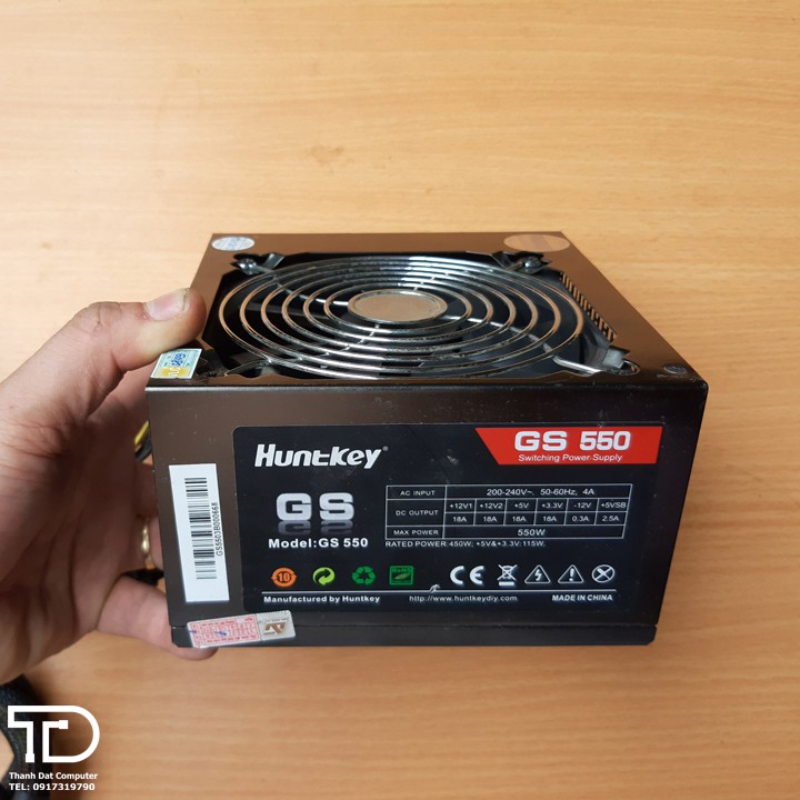 Nguồn Huntkey GS550 GS600 công suất thực cũ nguồn phụ 6 pin, 8 pin ...
