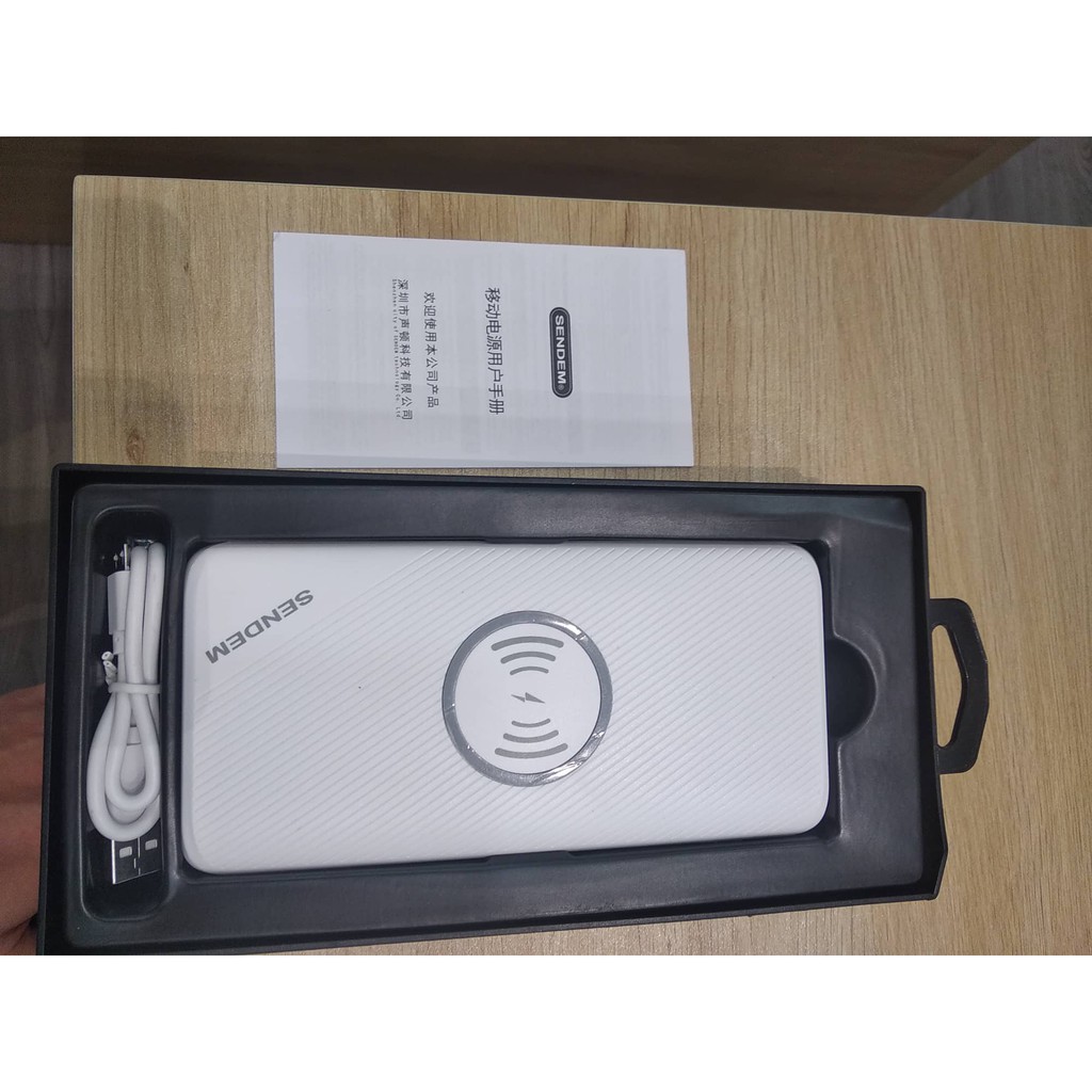 Pin dự phòng hỗ trợ sạc không dây 10000mah SENDEM PW03 - Chính hãng | Shopee Việt Nam