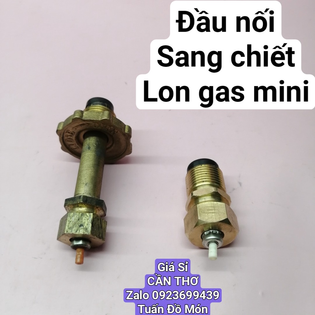 Đầu nối/gioăng/ti/nút/bơm/sạc sang chiết lon gas mini du lịch | Shopee ...