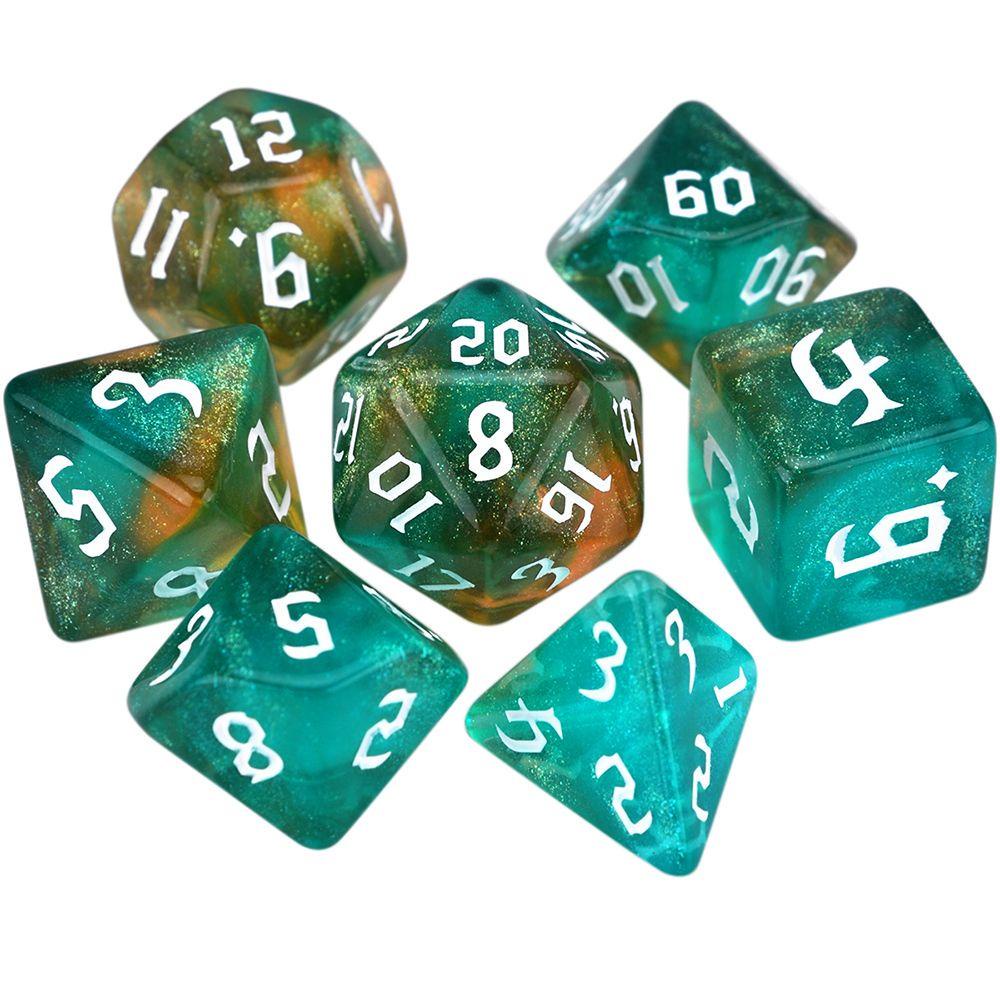 Bộ 7 Xí Ngầu Đa Diện Bằng Polyhedral Dùng Để Chơi Game RPG DND | Shopee ...