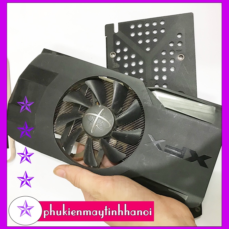Bộ Fan tản kèm palit Cho rx470 4G XFX - kích thước tâm 4 ốc 53mm ...