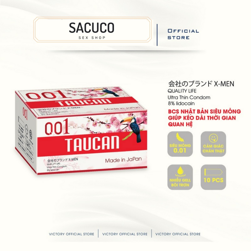 Bao cao su siêu mỏng TAUCAN bcs 001 kéo dài thời gian chống xuất tinh ...