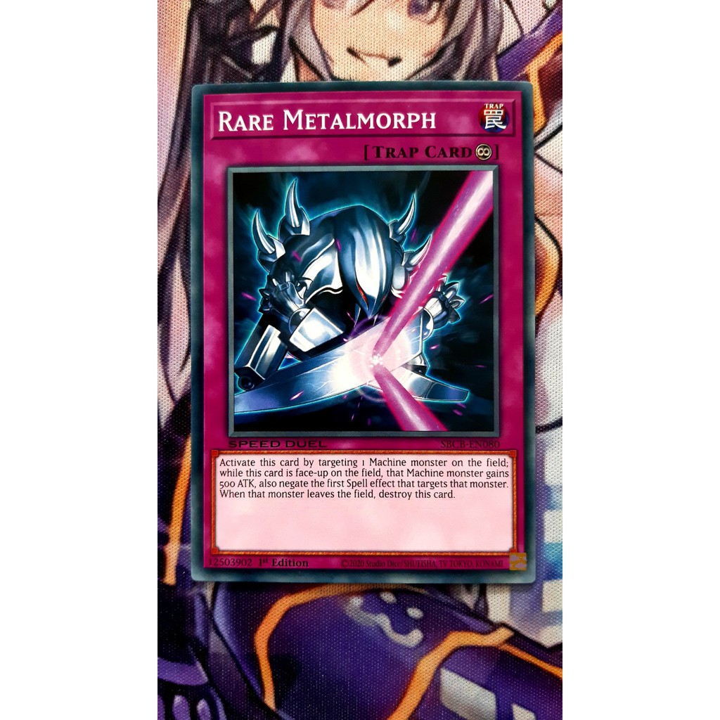 [ Đậu Phộng ] Thẻ Bài Mint90 Yugioh Trap Rare Metalmorph - SBCB-EN080 ...