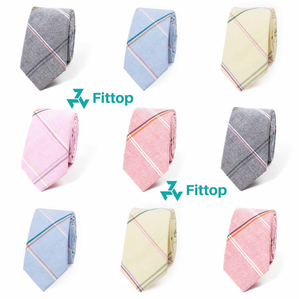 Cavat Nam Vải Cotton Hàn Quốc Cao Cấp, Trẻ Trung, Thời Trang 6cm FITTOP ...