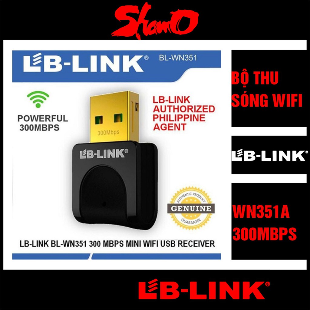 Bộ thu sóng Wifi LBLINK 300Mbps – BL-WN351 – Chính Hãng LB-Link – Bảo ...