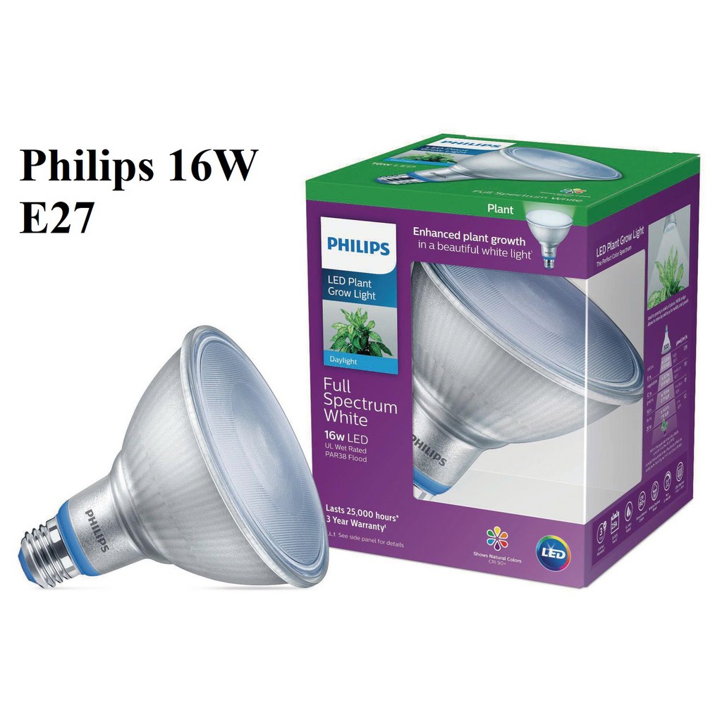 Đèn Led Hỗ Trợ Quang Hợp Cho Cây Trồng - Philips Led 16W E27 | Shopee Việt Nam