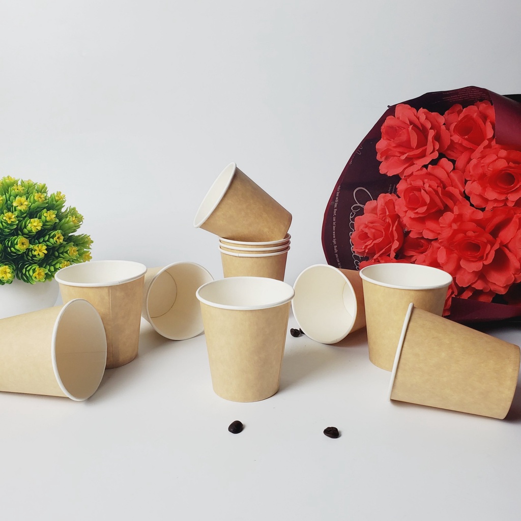 50 Cốc Giấy 210ml - 7oz Ly Giấy NHẬP KHẨU HÀN QUỐC | Shopee Việt Nam