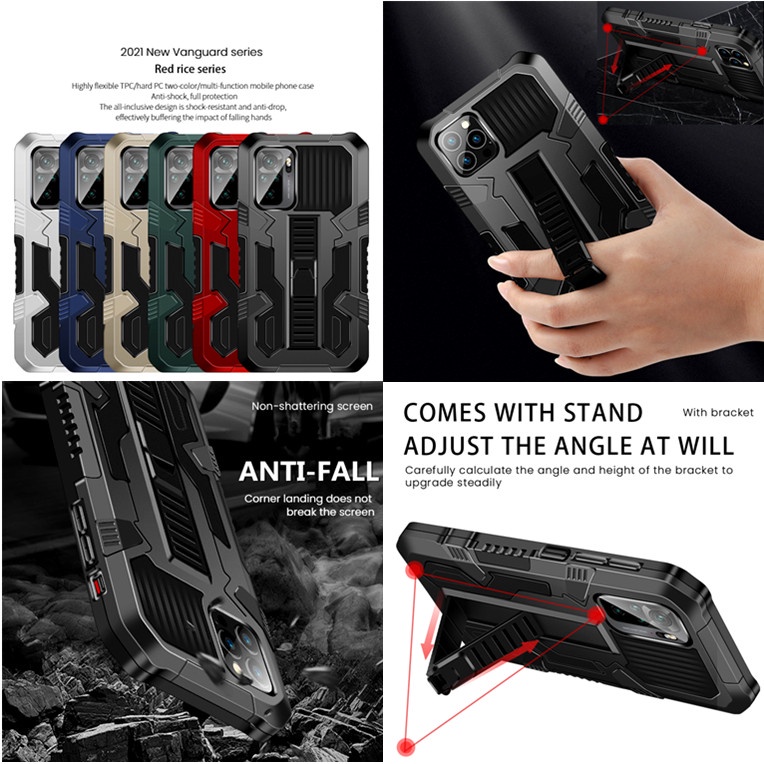 Shockproof Armor Protective Case Xiaomi Redmi Note 10 Pro Max 5G/Note 10S/K40/K40 Pro+ ...