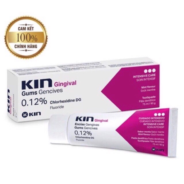 [ Kin] Kem Đánh Răng Kin Gingival Chlorhexidine | Shopee Việt Nam