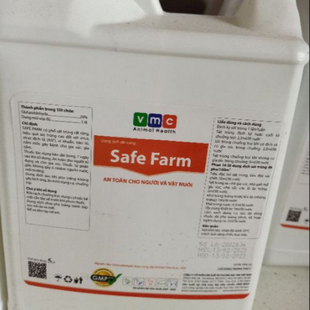 Sát trùng cao cấp Safe Farm 5 lít | Shopee Việt Nam