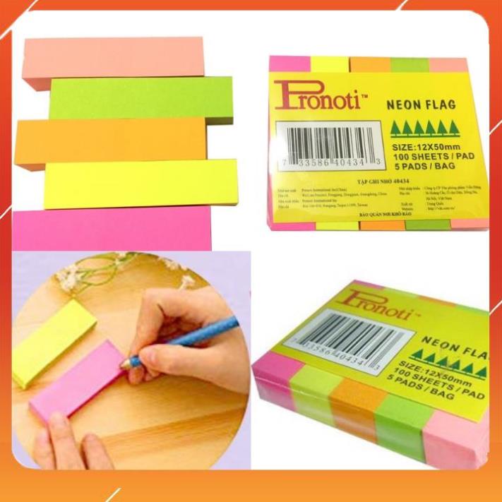 Giấy Note Pronoti 5 màu 12 x 50 mm | Shopee Việt Nam
