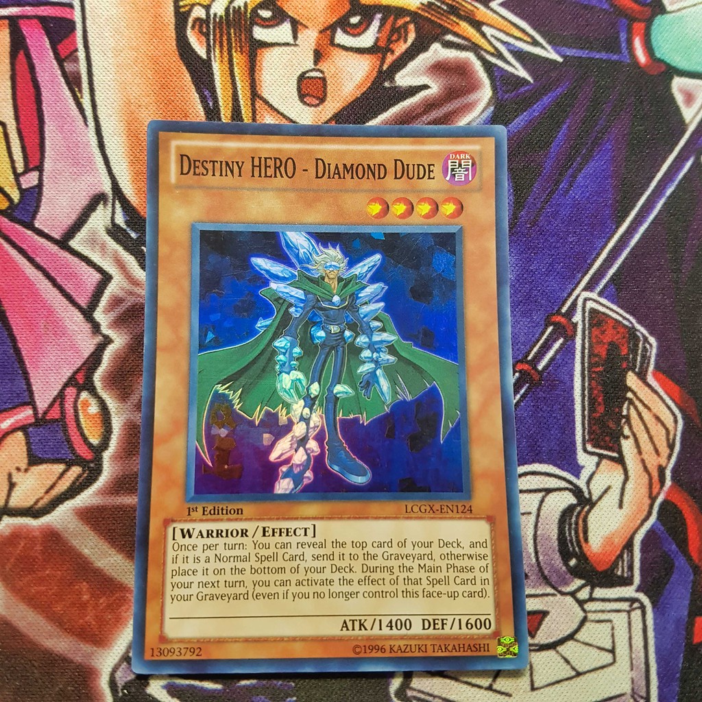 Thẻ bài Yugioh chính hãng | Destiny HERO - Diamond Dude | LCGX Super ...