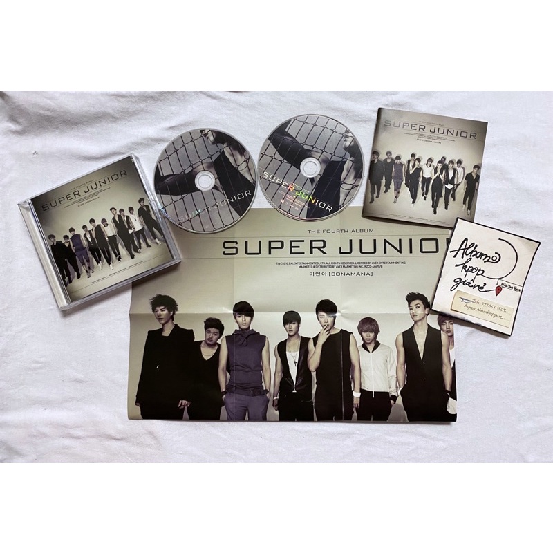 Super Junior Album Nhật Bonamana đã khui seal, gồm CD DVD poster và ...