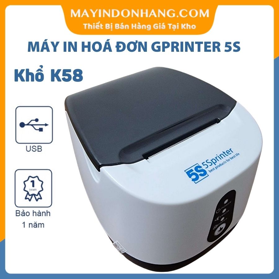 Máy in hoá đơn bluetooth Gprinter iSH58 - 5S Printer | Shopee Việt Nam
