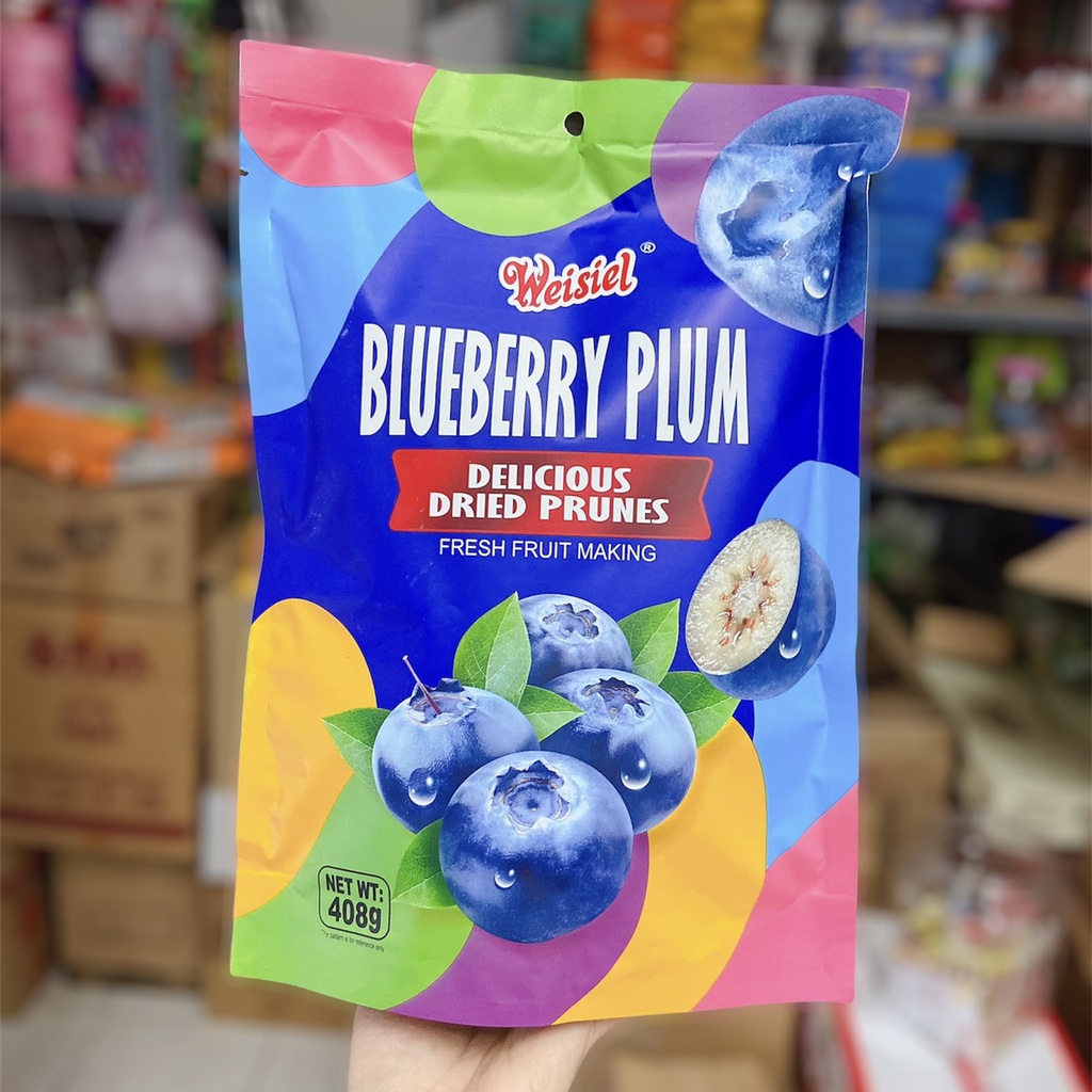 Ô mai xí muội mix nhiều loại trái cây Plum Weisiel 408g (omai ngon ...