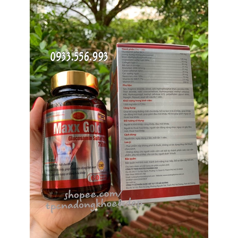 Max Gold viên uống hỗ trợ xương khớp | Shopee Việt Nam