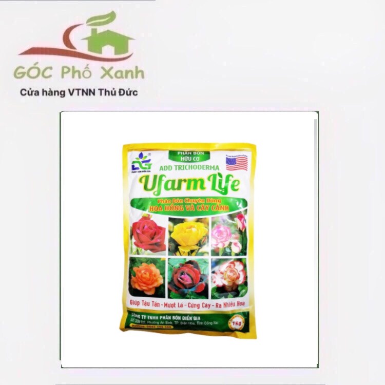 Phân Bón Chuyên Hoa Hồng Ufarm life 1kg | Shopee Việt Nam