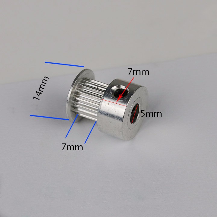 Buly, Puly, Pulley Trục 5mm - 16 Răng, sử dụng với dây đai 2GT-6mm ...