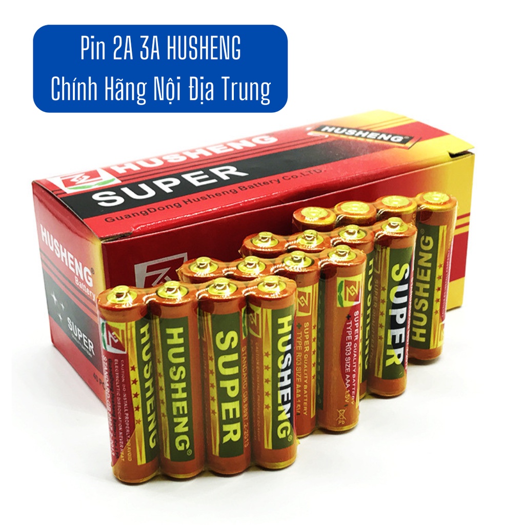 Vỉ 4 Pin 2A 3A HUSHENG dùng cho điều khiển, thiết bị điện tử, đồ chơi ...