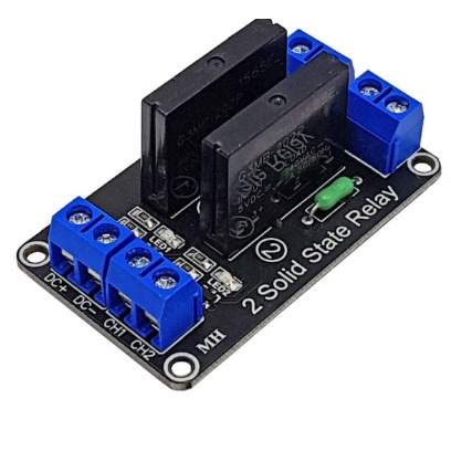 Mạch 2 relay ssr 12vdc 2a kích mức thấp Solid State Relay | Shopee Việt Nam