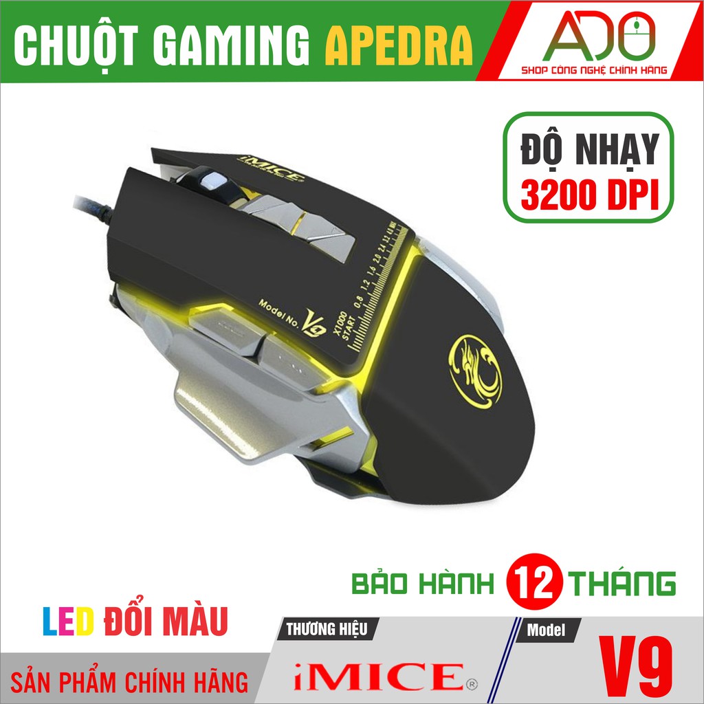 Chuột Gaming LED 7 màu IMICE V9 – Chuột gaming có dây CHÍNH HÃNG Độ ...