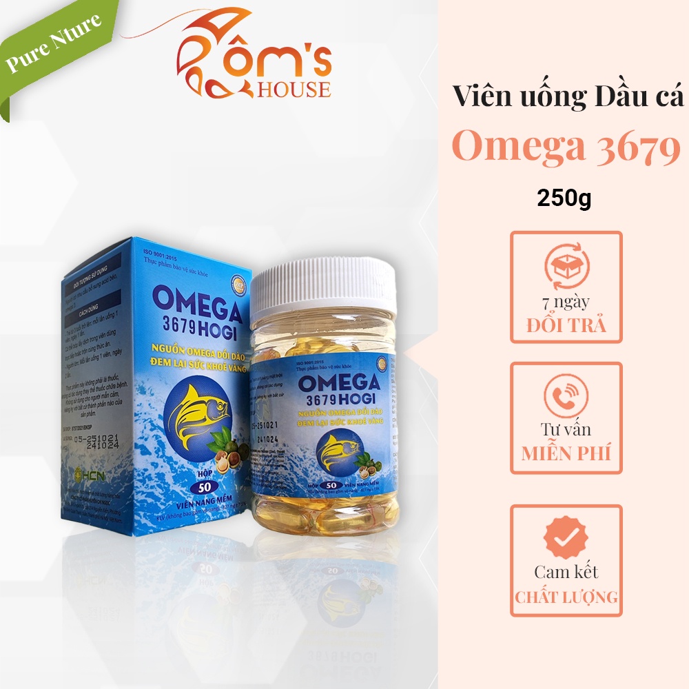 Viên uống Dầu cá Omega 3679 Hogi tốt cho da, tim mạch, trí não, giảm ...
