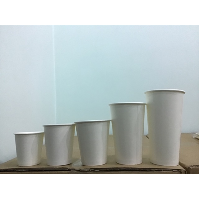 50 ly giấy trắng size nhỏ 4oz/6.5oz (150/195ml) không nắp | Shopee Việt Nam