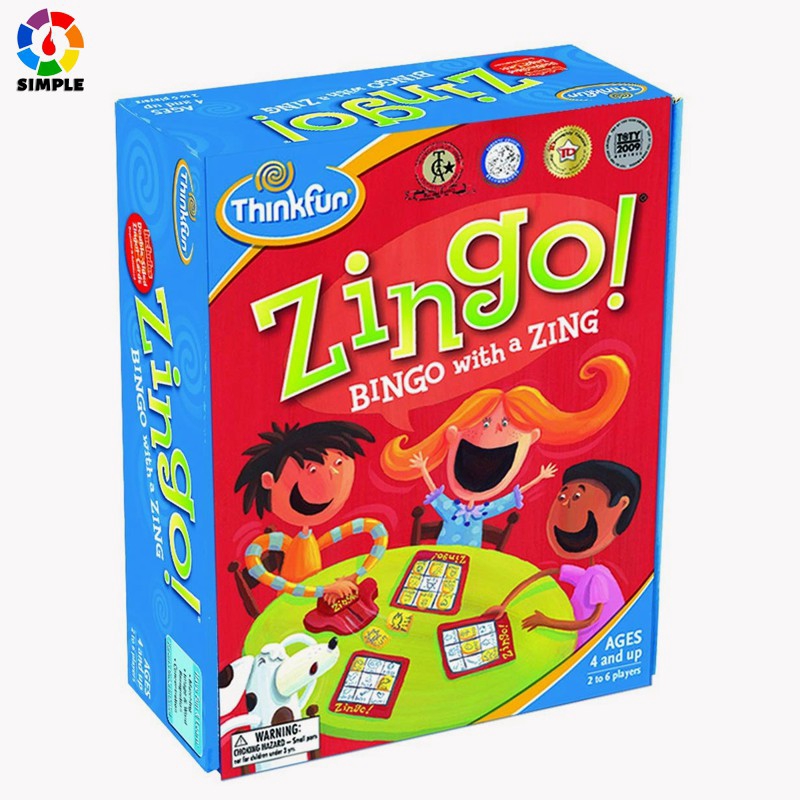 ThinkFun Zingo Bingo Board Game Đồ chơi ghép hình chữ vào thẻ cải thiện ...
