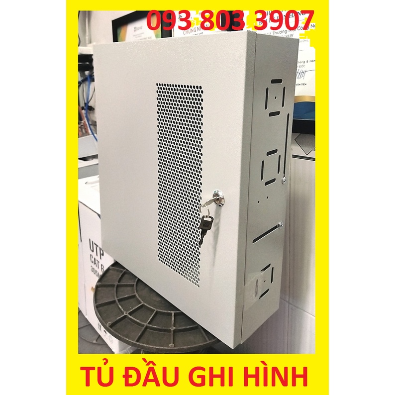 Tủ Điện, Rack Mạng, Đựng Đầu Ghi Camera 45x38x13cm Sơn Tĩnh Điện Có ...