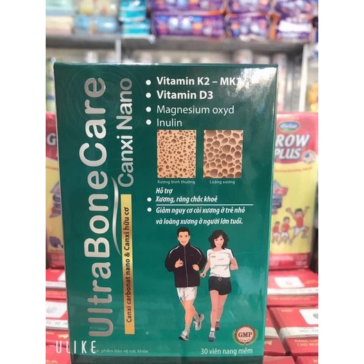 VIÊN UỐNG BỔ SUNG CANXI NANO ULTRABONE CARE - KHỎI LO CHUỘT RÚT TÊ BÌ CHÂN TAY - BỔ SUNG CANXI ...