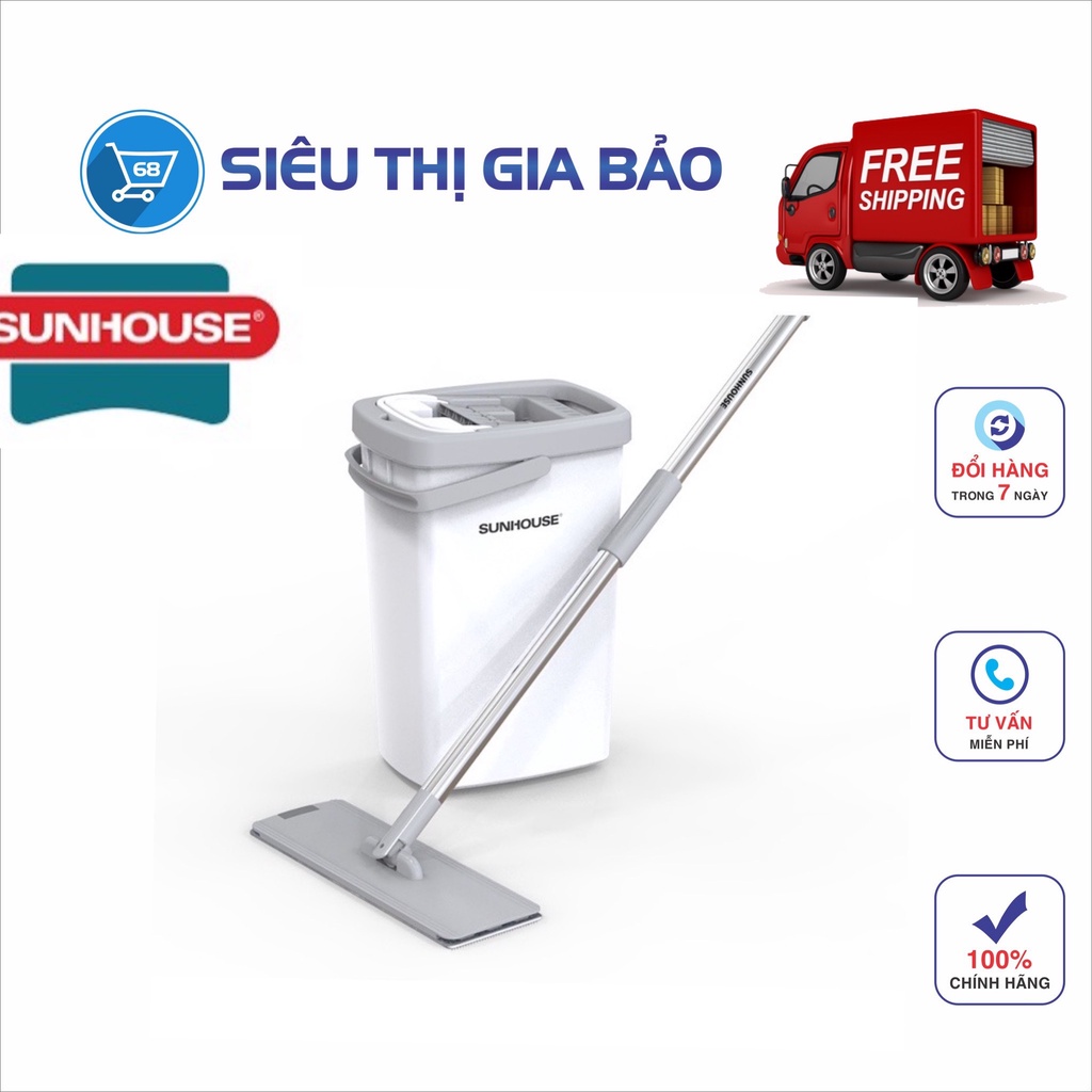 Bộ lau nhà SUNHOUSE KS-CL3211PW SPACE SAVING đa năng thông minh ...