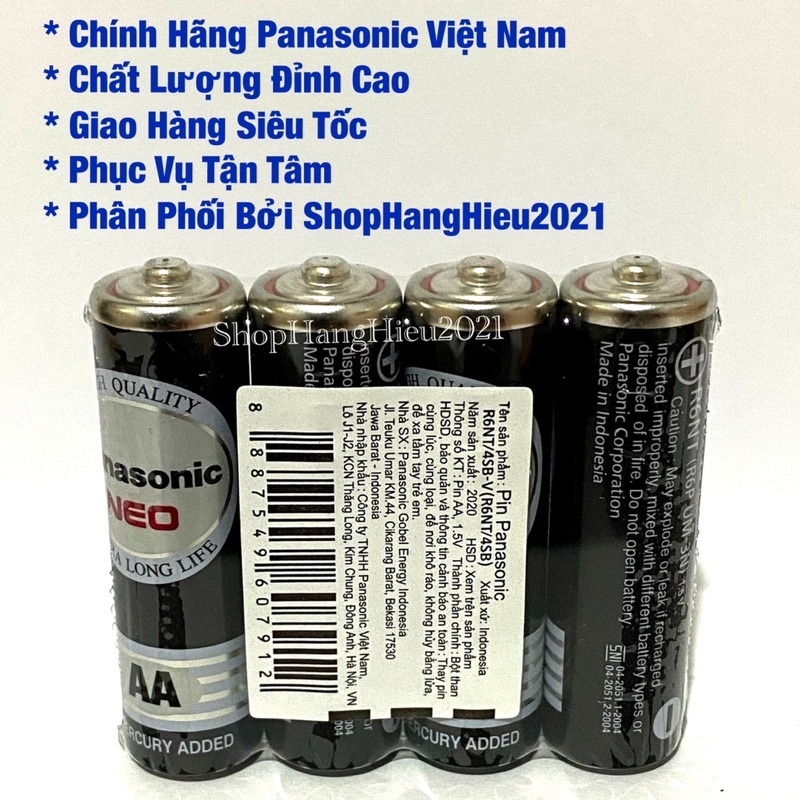 Vỉ 4 Viên Pin AA Panasonic Neo Extra Heavy Duty Chính Hãng Made in ...