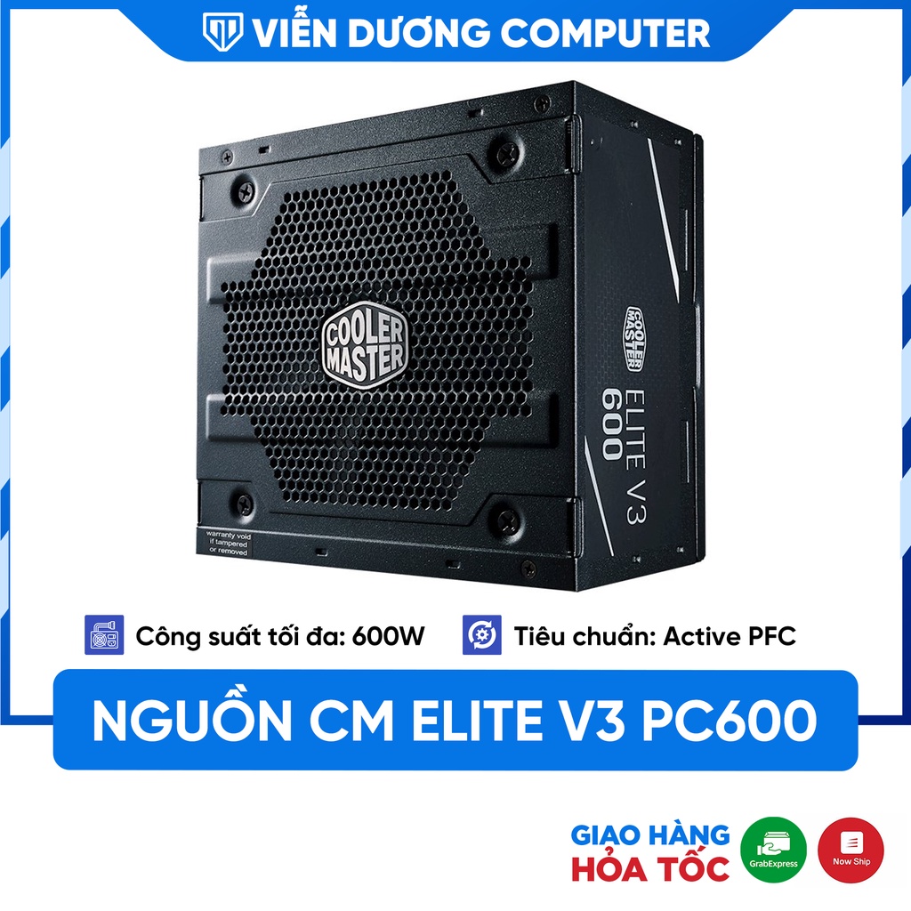 Nguồn máy tính Cooler Master Elite V3 230V PC600 600W bảo hành 30 tháng ...