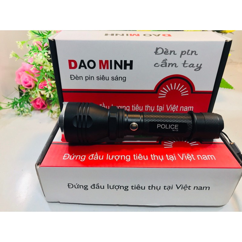 Đèn pin siêu sáng mini Đèn pin đi phượt cao cấp chính hãng Dao Minh - Tiện lợi nhỏ gọn trọng ...