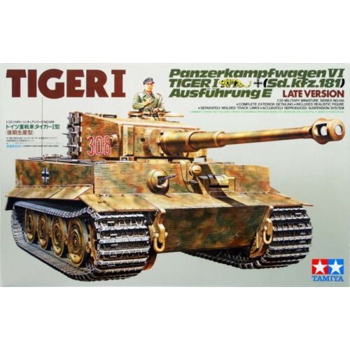 Mô hình lắp ráp xe tăng quân sự Đức 1/35 SCALE GERMAN TIGER I LATE ...
