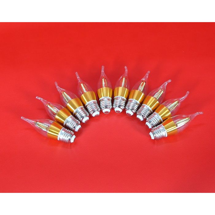 Bộ 10 bóng đèn LED C35 4w hình nến đổi màu đui E27 | Shopee Việt Nam