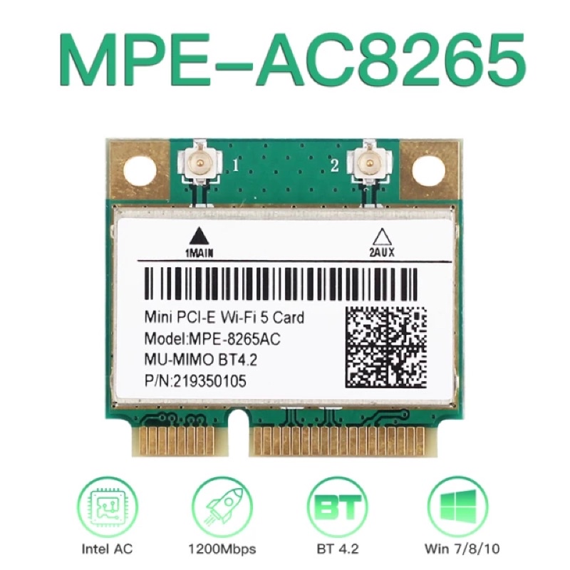 Card wifi intel AC 7260HMW mini pcie - Card wifi cho laptop | Shopee ...