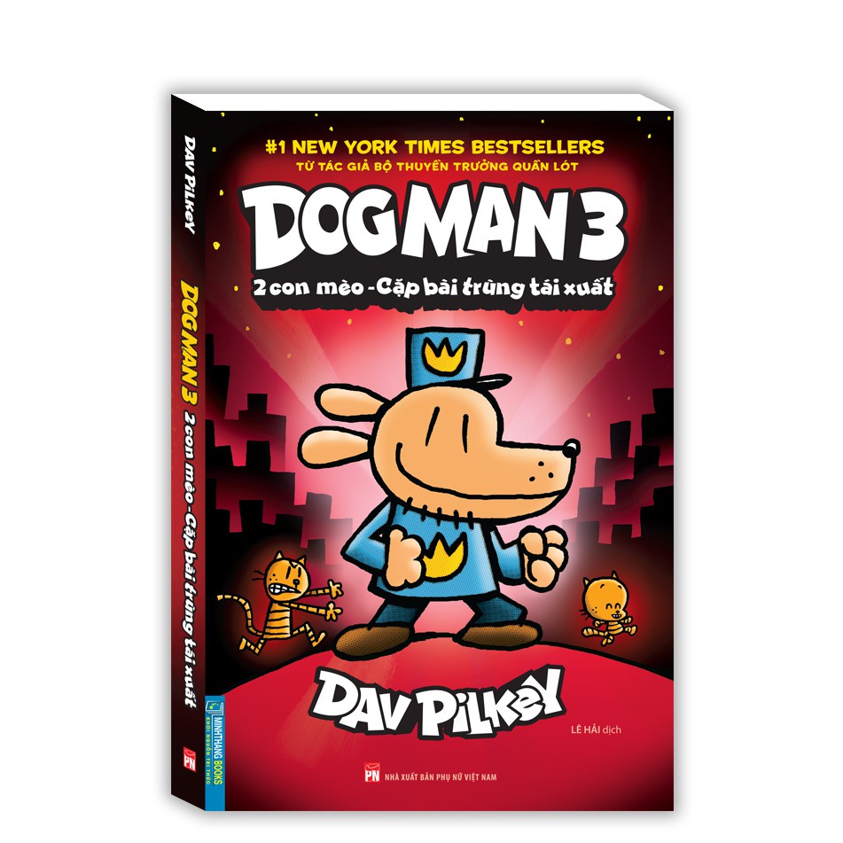Sách - Dog Man 3 - 2 con mèo - Cặp bài trùng tái xuất | Shopee Việt Nam