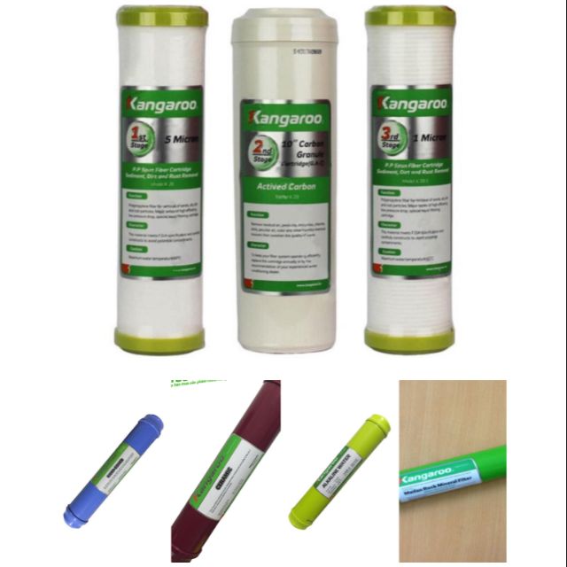 Combo lõi lọc 1235678 kangaroo ( chính hãng 100%) | Shopee Việt Nam