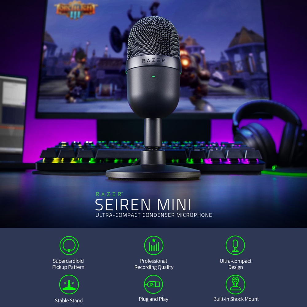 Razer Seiren Mini Micro Razer Micro Mini Razer Seiren Cổng USB Dùng Để ...
