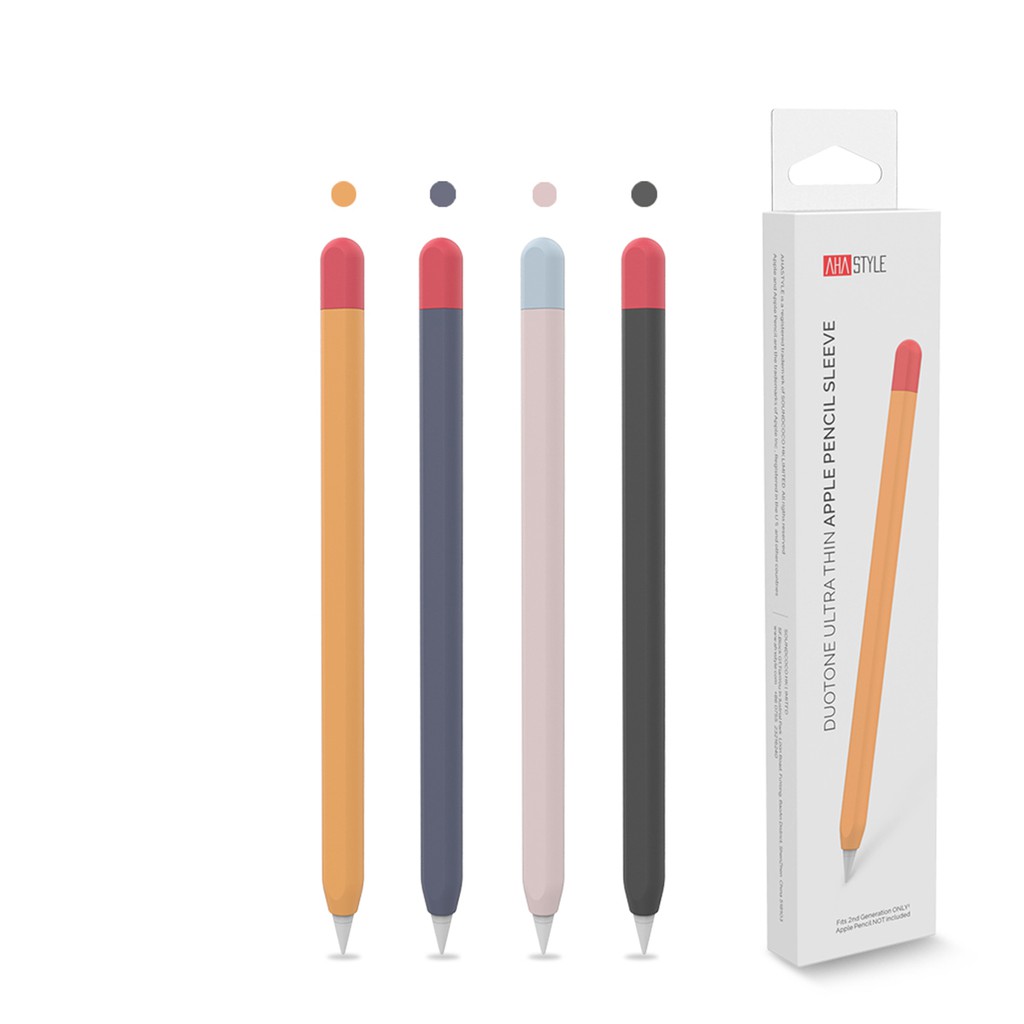 Ốp Case Apple Pencil 2, Apple Pencil Pro, Silicone Cao Cấp Kiểu Bút Chì ...