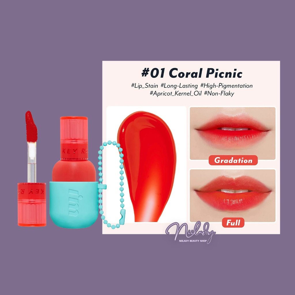 Son I'm Meme Color Key Ring Water Gel Tint / Color Key Ring Velvet Tint ...