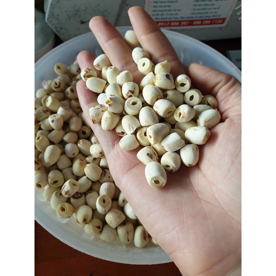 Gói 400gr Hạt sen Huế Xịn loại 1 (đã sấy khô, chuẩn sen Huế xịn thơm ...